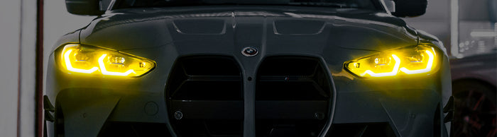 R44 BMW G80 M3 G82 M4 Yellow Daytime Running Lights LEDs