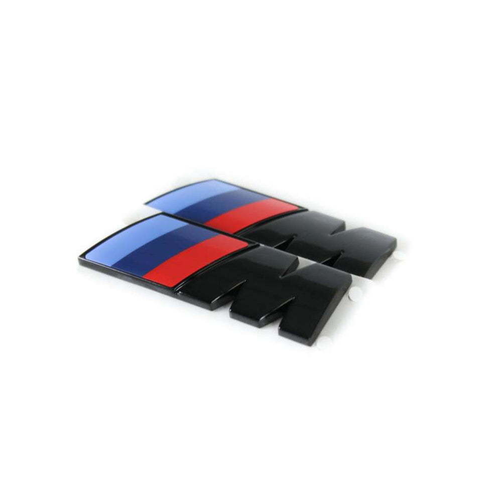 Genuine BMW G Series Side Fender M Badges In Gloss Black (55mm x 20mm)