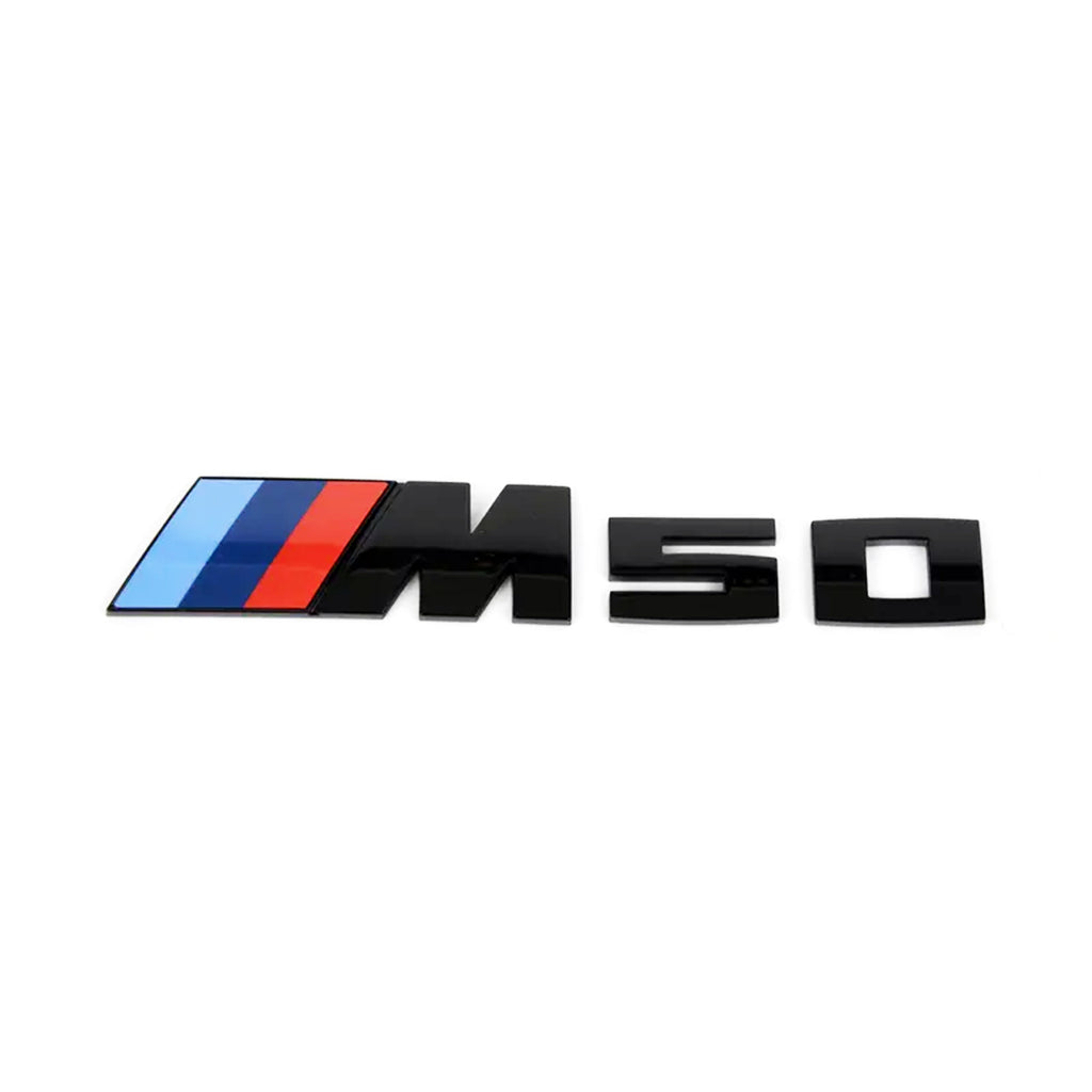 Genuine BMW G45 X3 M50 Gloss Black M Performance Rear Badge