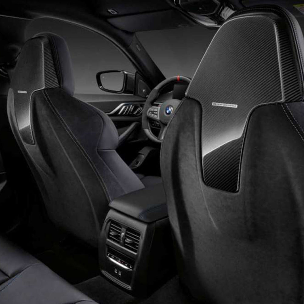 Genuine BMW G Series Seat Backs In Carbon Fibre & Alcantara