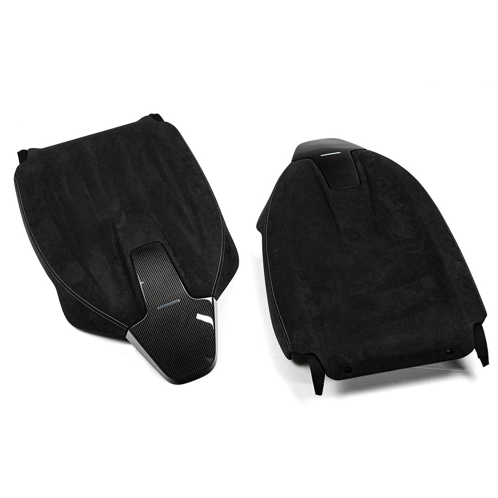 Genuine BMW G Series Seat Backs In Carbon Fibre & Alcantara