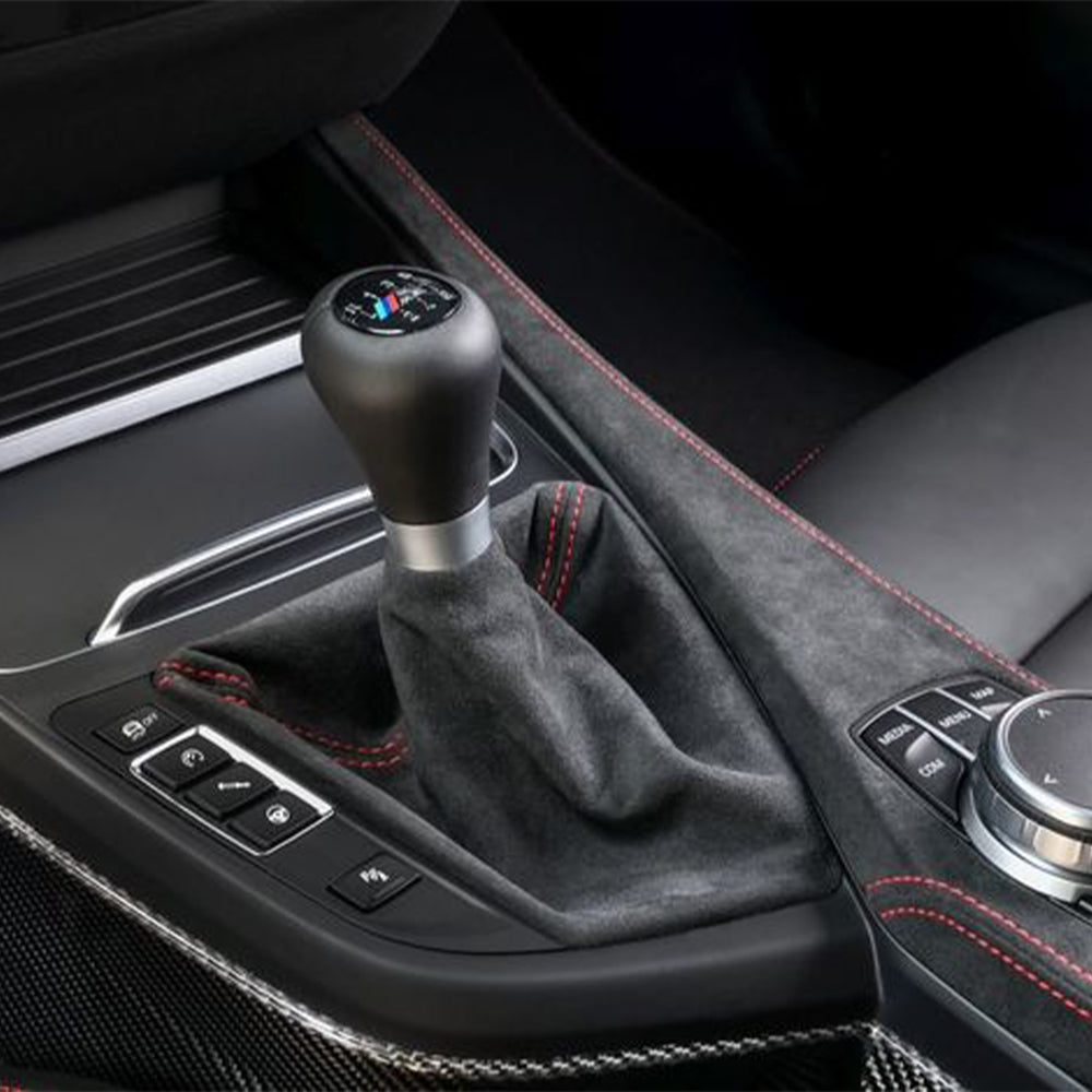 Genuine BMW OEM CS Manual Gear Selector Cover In Alcantara