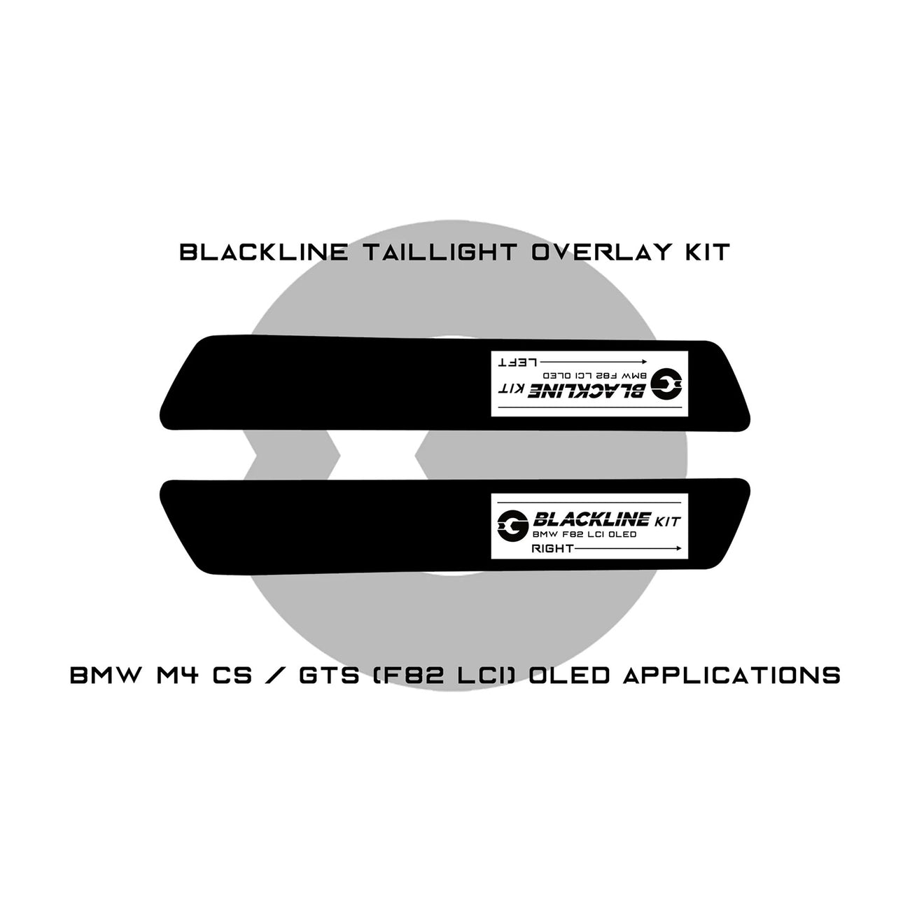 GoldenWrench BMW F82 M4 CS & GTS Series Taillight Overlay Kit