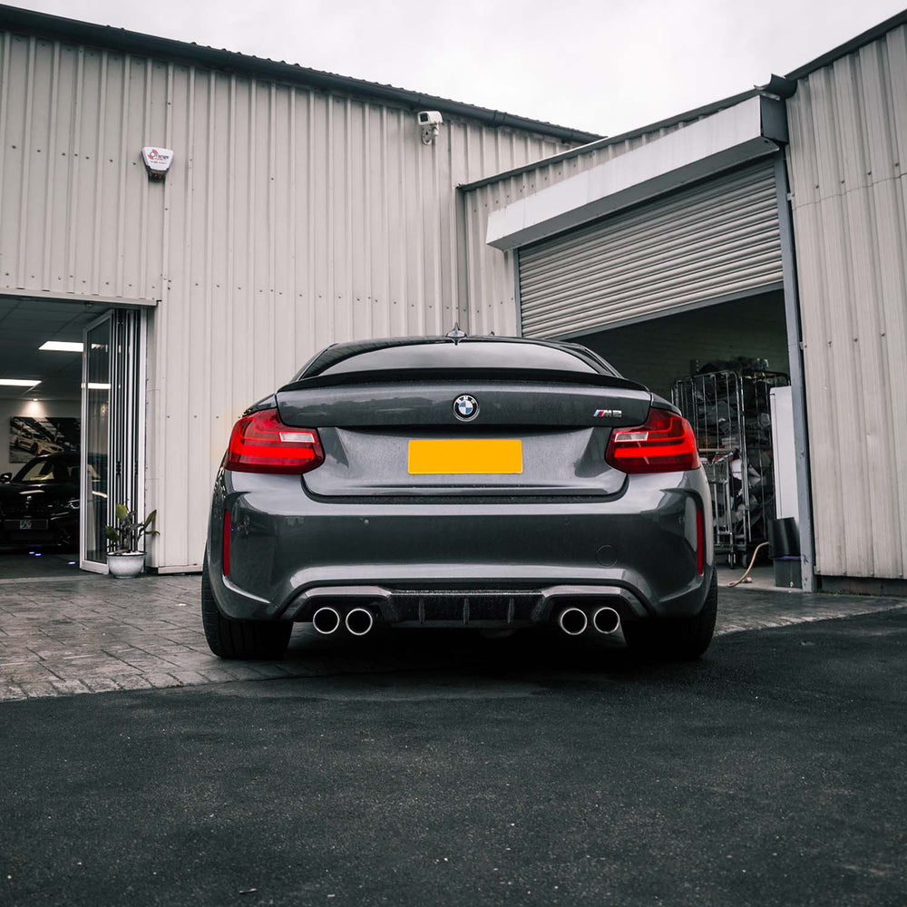MHC+ BMW F87 M2 Gloss Carbon Fibre Performance Rear Diffuser