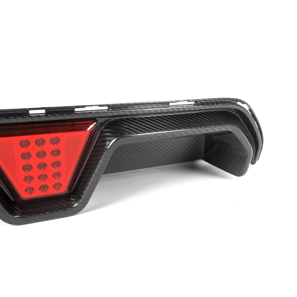 MHC+ BMW F90 M5 LCI Carbon Fibre CS Style LED Rear Diffuser