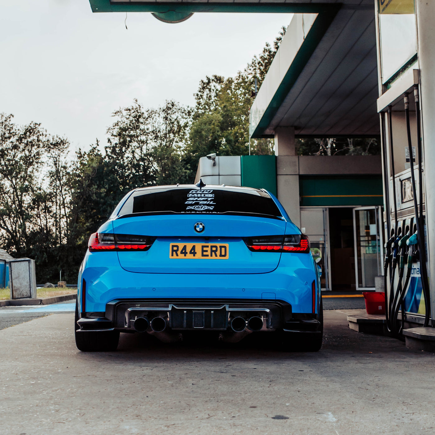 MHC+ BMW G80 M3 G82 M4 DF1 Carbon Fibre LED Rear Diffuser