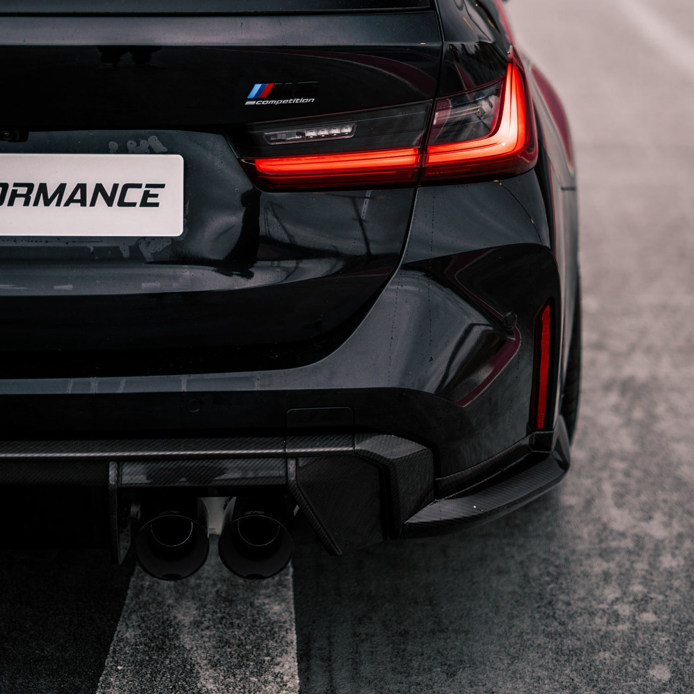 MHC+ BMW G80 M3 G82 M4 Rear Bumper Insert In Carbon Fibre