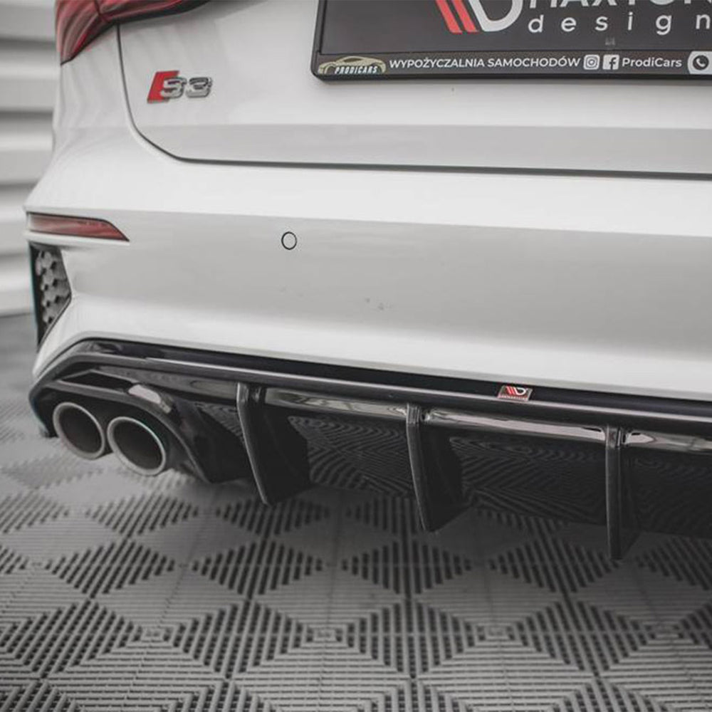 Maxton Design Audi S3 8Y Sportback Gloss Black Rear Diffuser