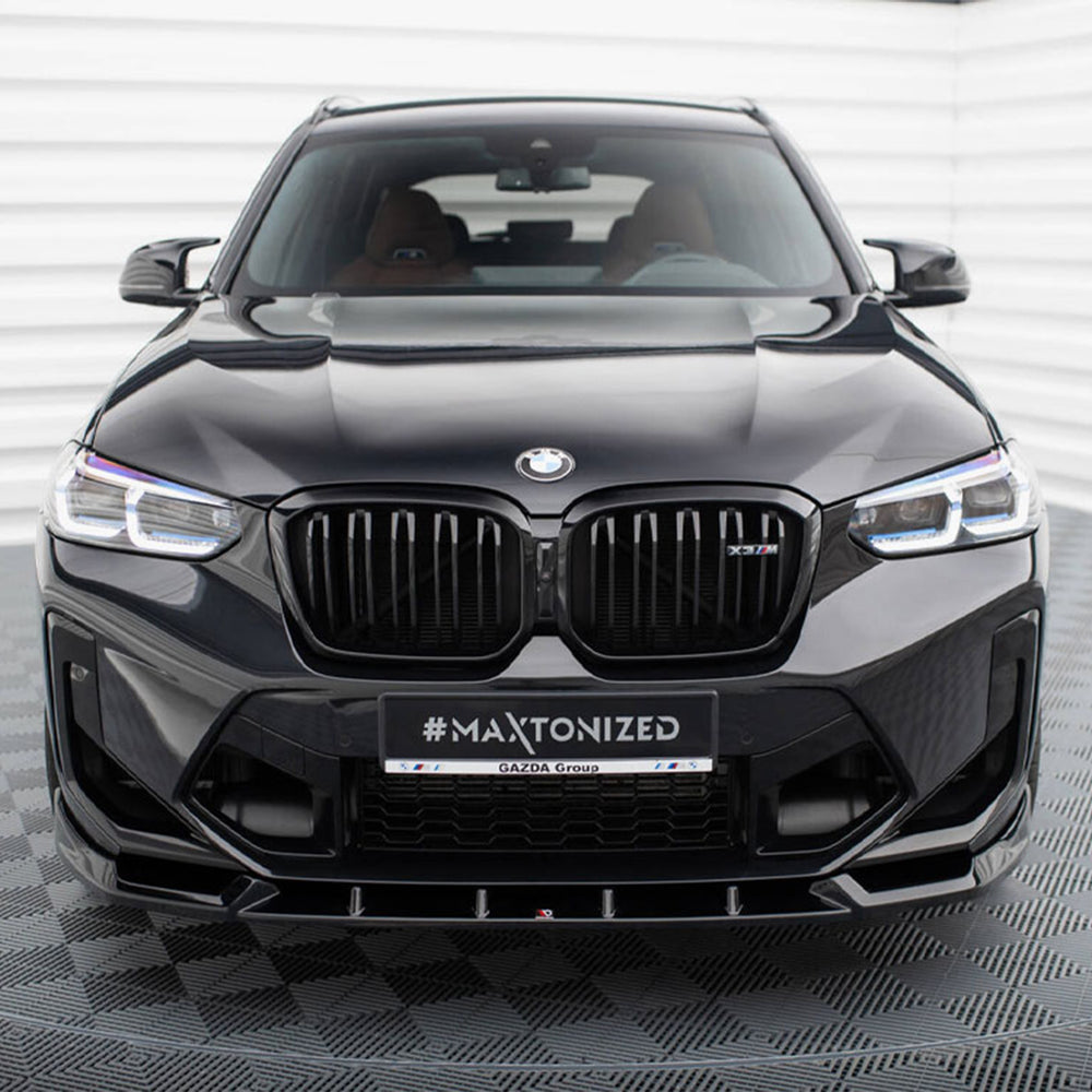 Maxton Design BMW F97 X3M LCI Gloss Black V1 Front Splitter