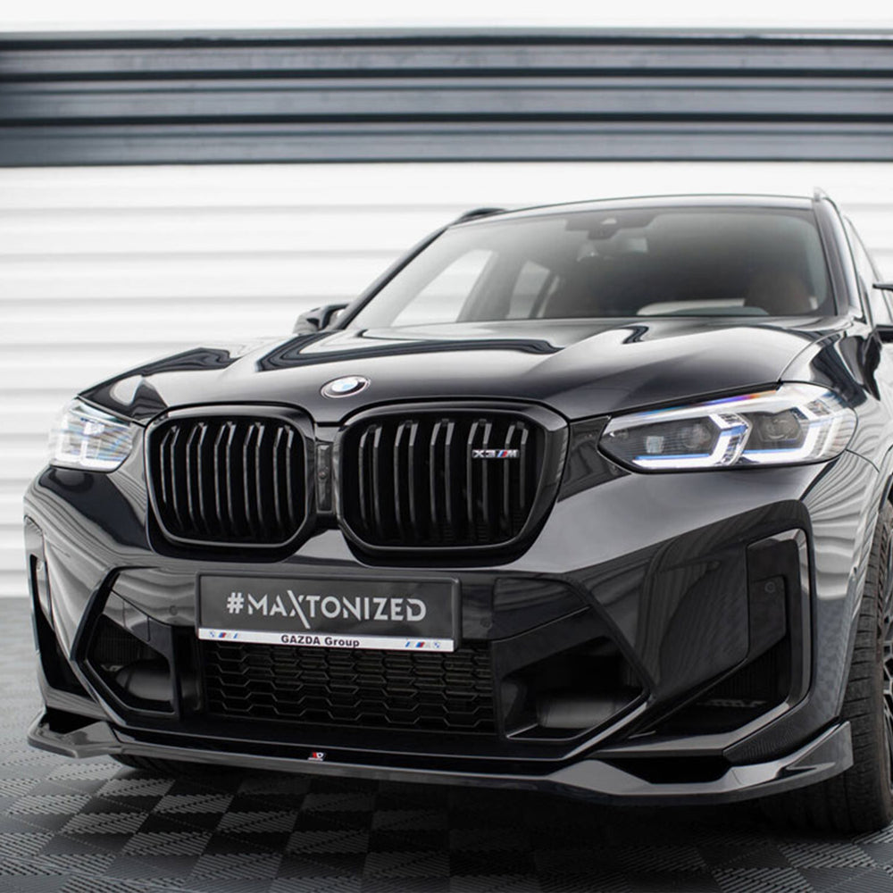 Maxton Design BMW F97 X3M LCI Gloss Black V2 Front Splitter