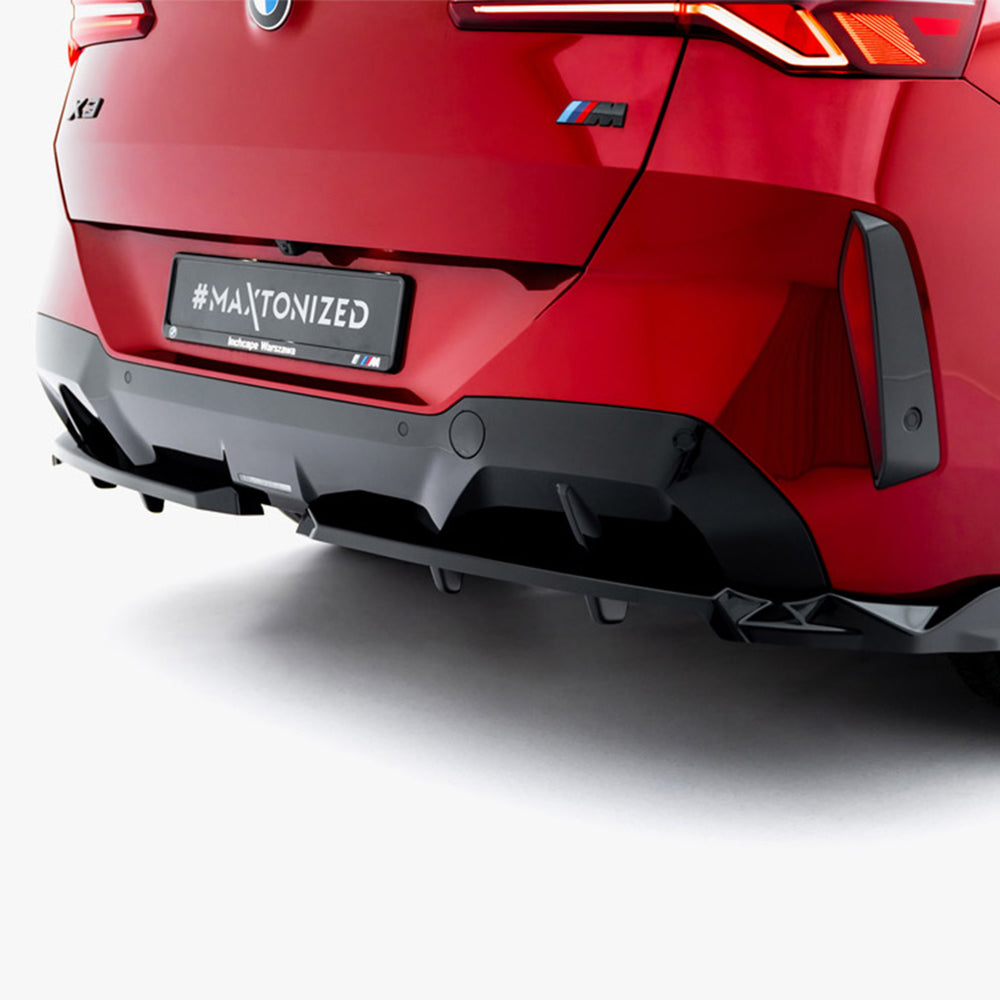 Maxton Design BMW G45 X3 M Sport Gloss Black Rear Diffuser