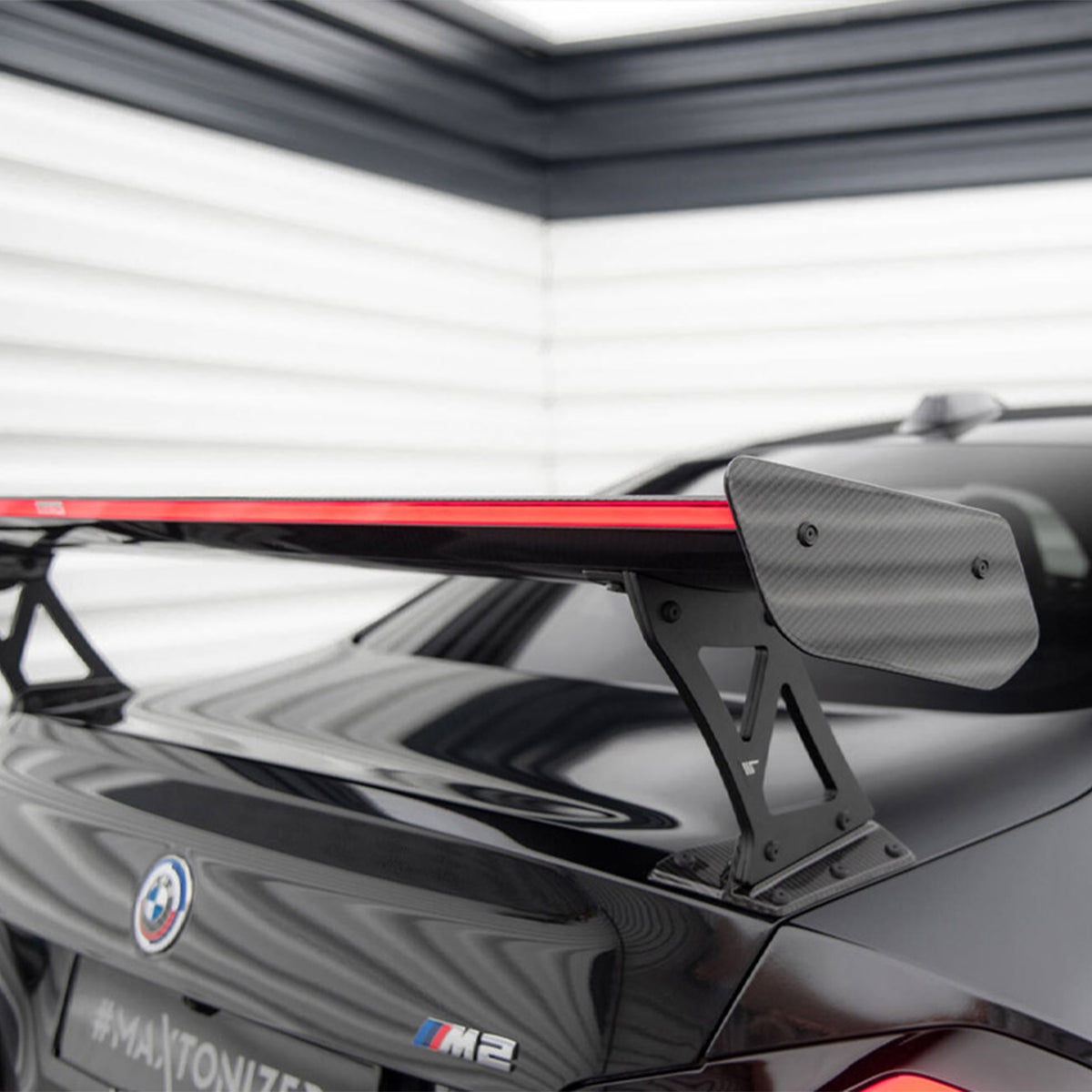 Maxton Design BMW G87 M2 Carbon Fibre Rear Wing With LED Bar