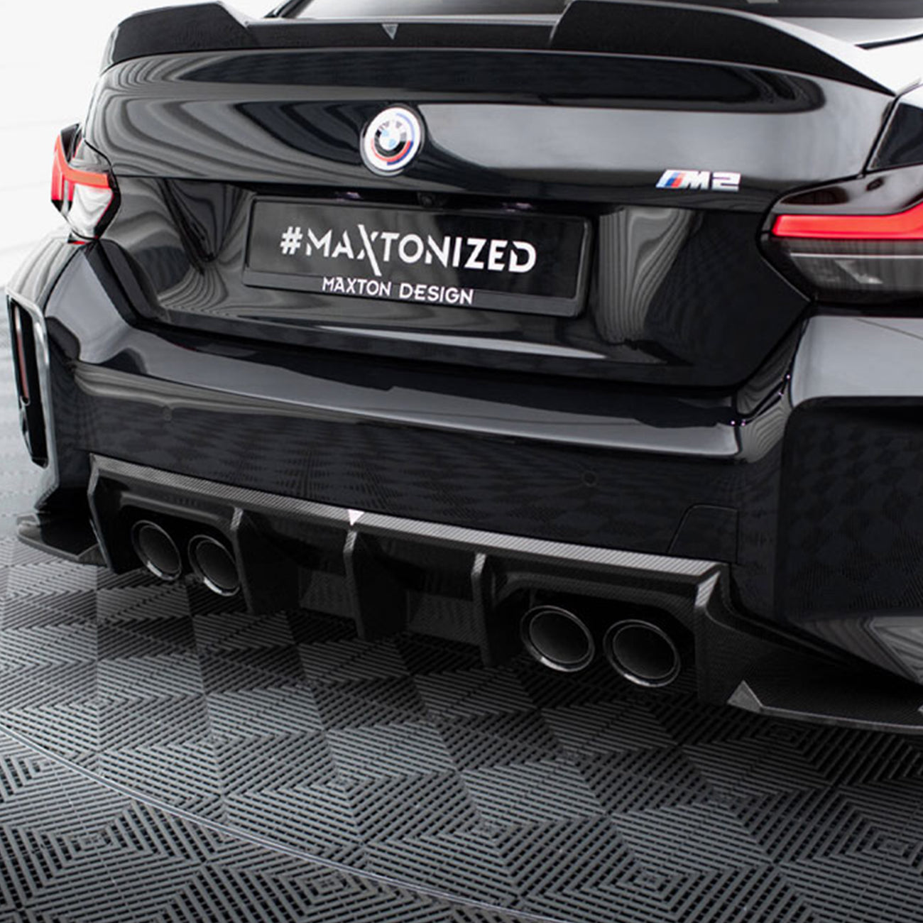 Maxton Design BMW G87 M2 Gloss Carbon Fibre Rear Diffuser