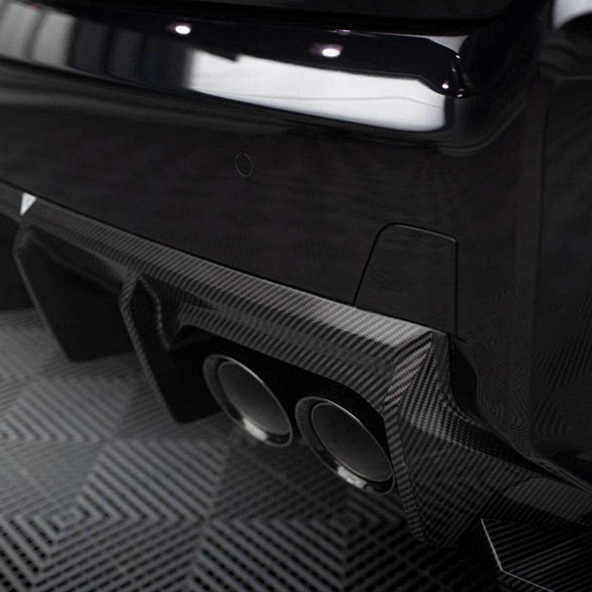 Maxton Design BMW G87 M2 Gloss Carbon Fibre Rear Diffuser