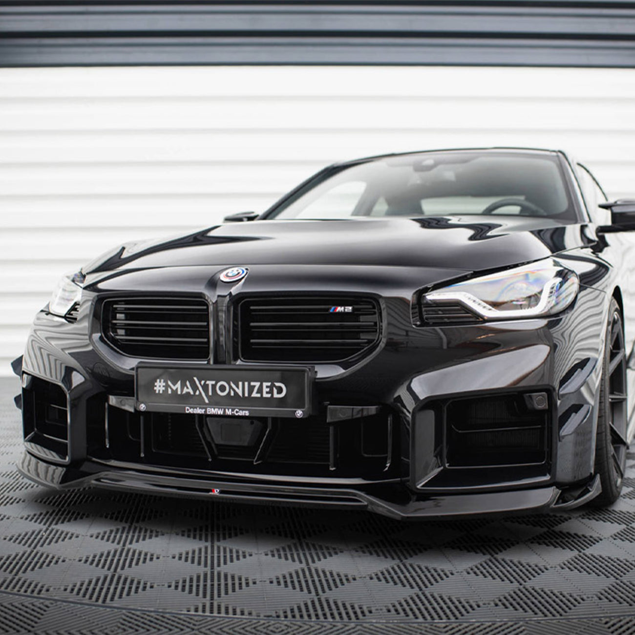 Maxton Design BMW G87 M2 V1 Gloss Black Front Splitter