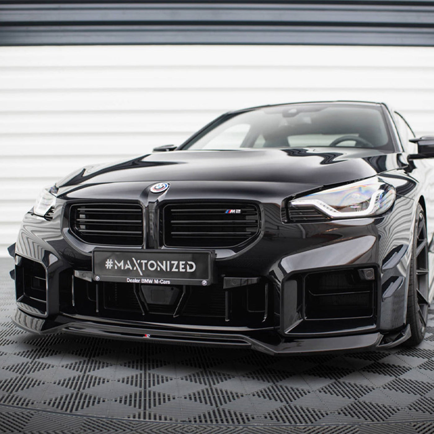 Maxton Design BMW G87 M2 V1 Gloss Black Front Splitter