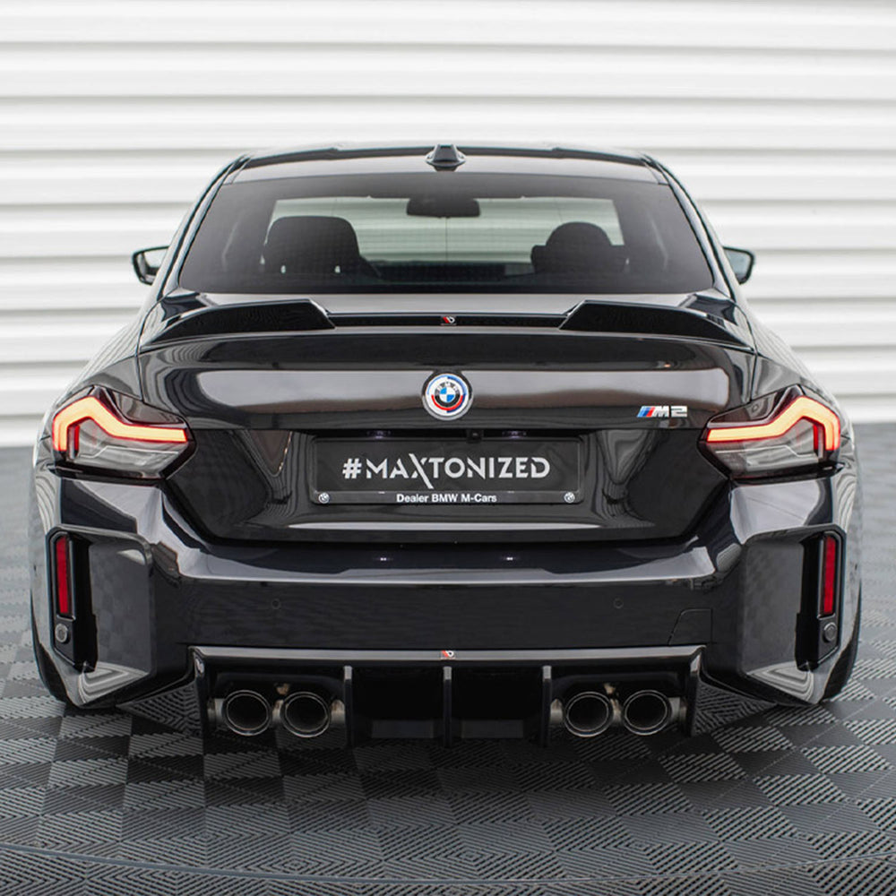 Maxton Design BMW G87 M2 V1 Gloss Black Rear Diffuser