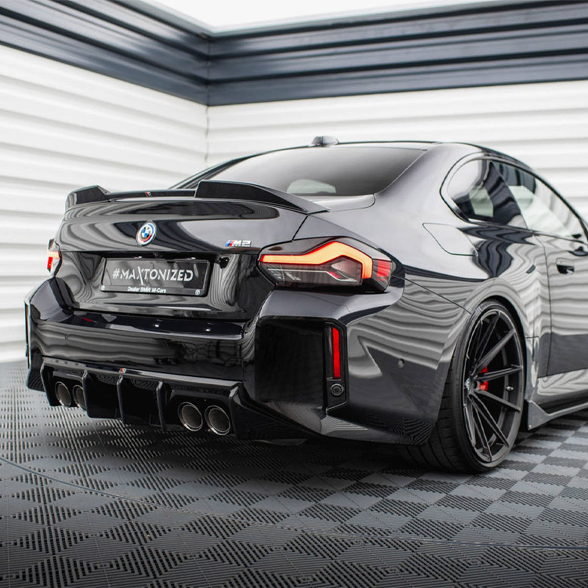 Maxton Design BMW G87 M2 V1 Gloss Black Rear Diffuser