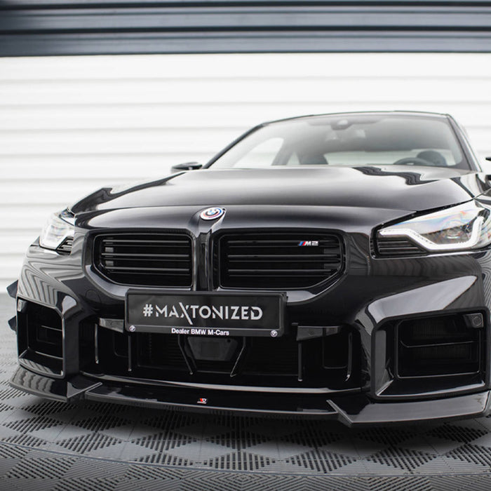 Maxton Design BMW G87 M2 V2 Gloss Black Front Splitter