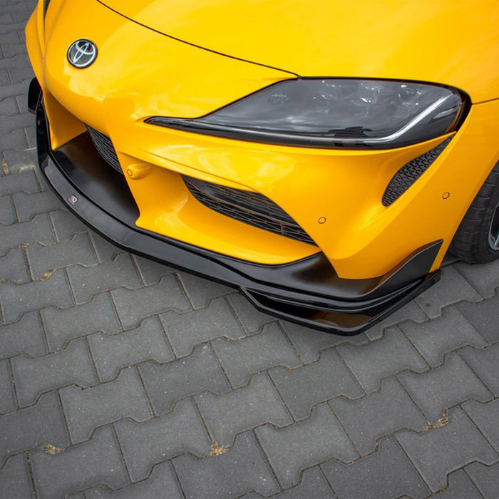 Maxton Design Toyota A90 Supra V1 Gloss Black Front Splitter