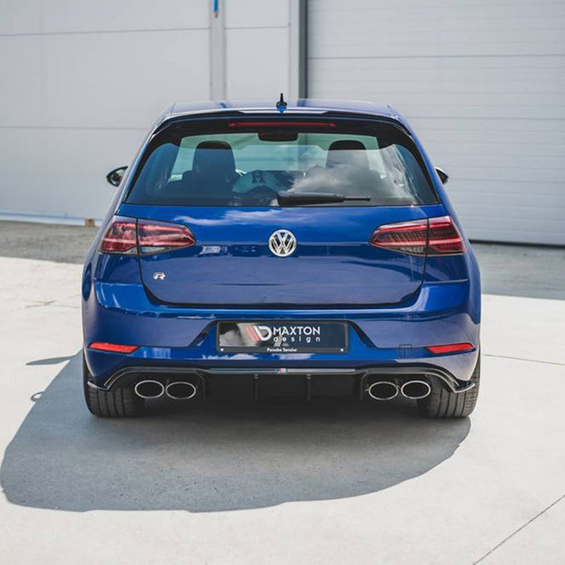 Maxton Design VW Golf R Mk7.5 V3 Gloss Black Rear Diffuser