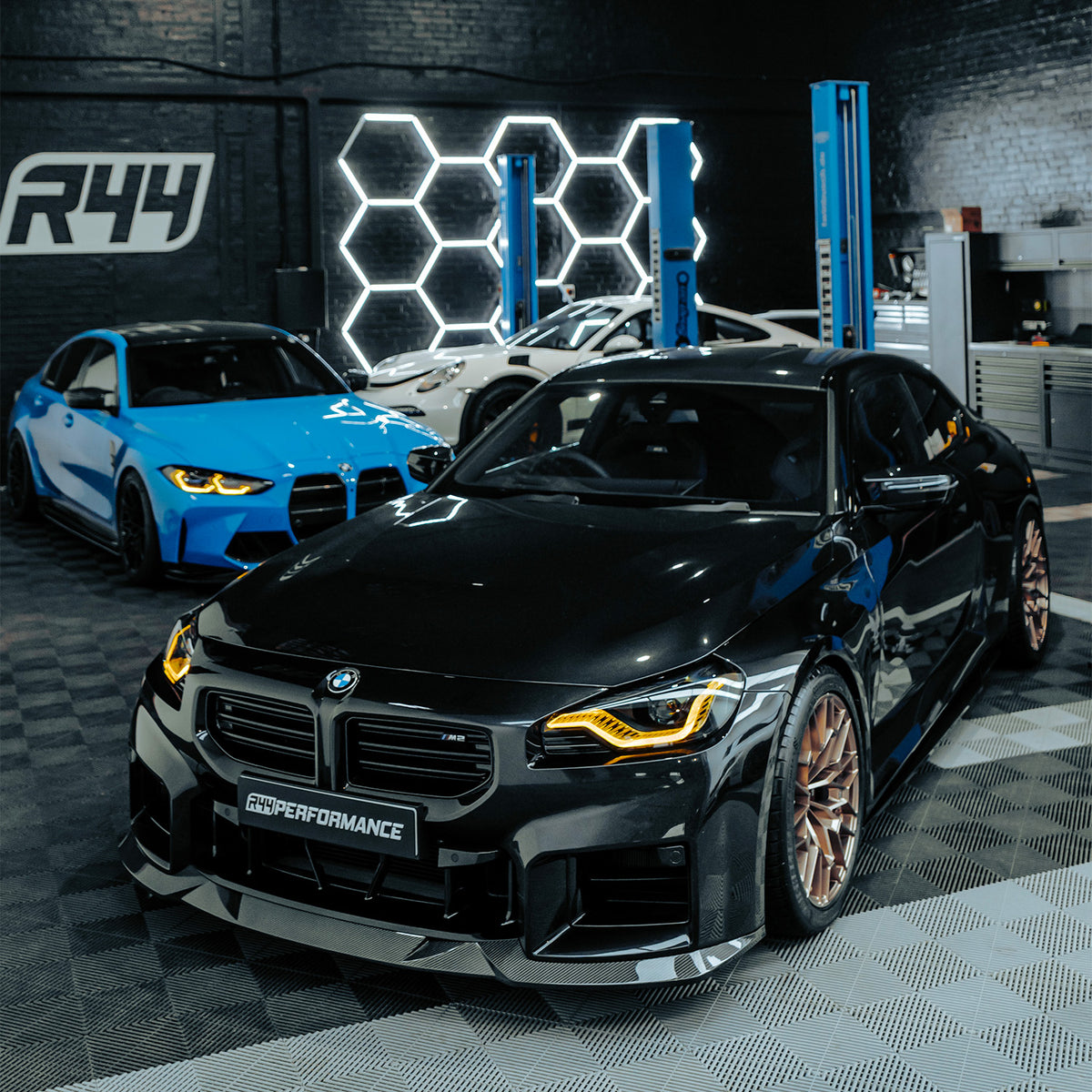 R44 BMW G87 M2 G42 2 Series Yellow Daytime Running Lights