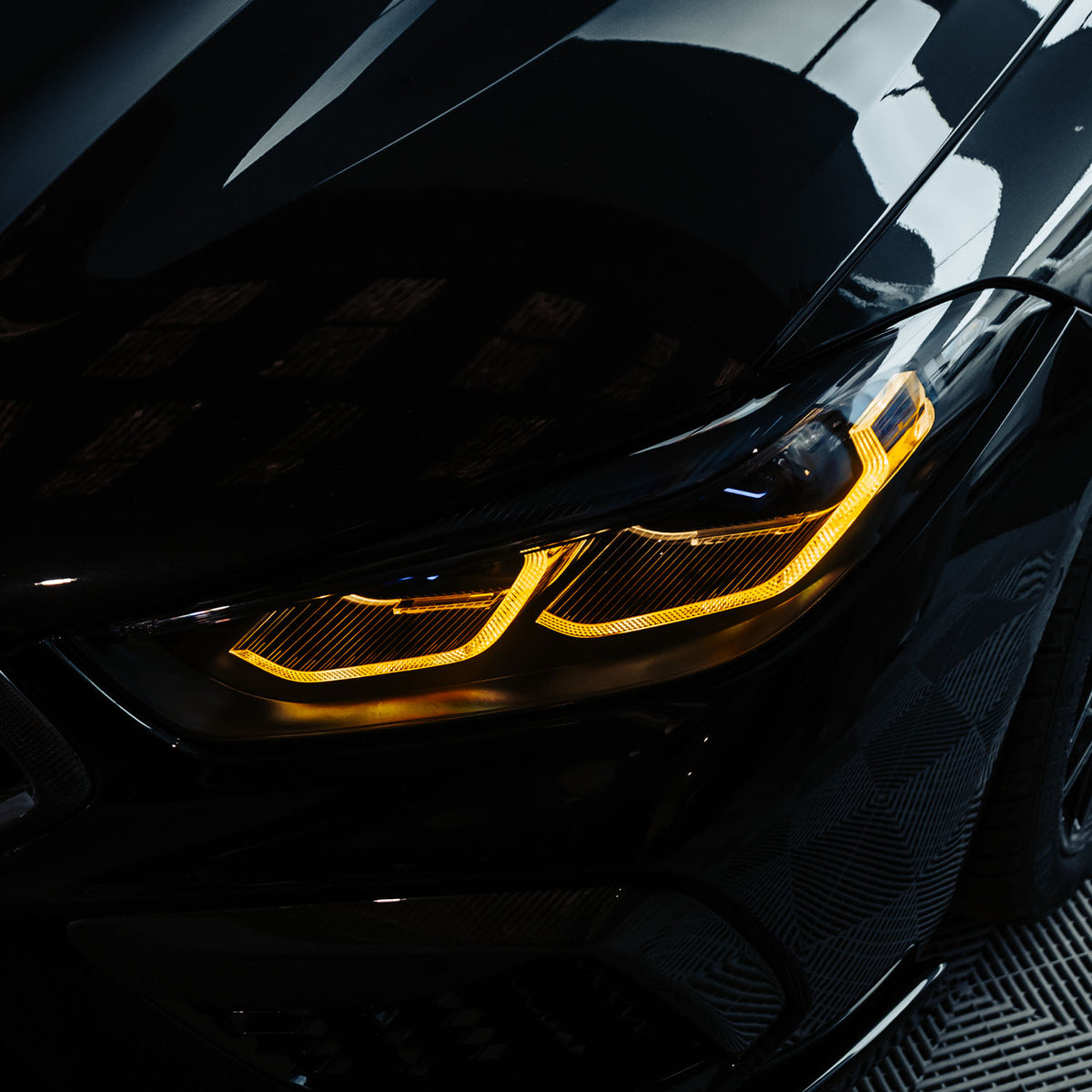 R44 BMW F92, F93 & F91 M8 CSL Yellow Daytime Running Lights