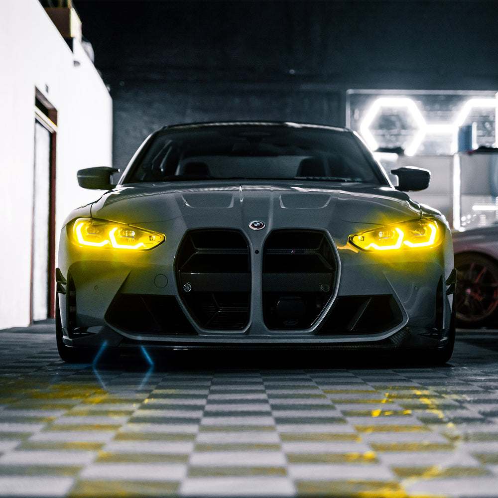 R44 BMW G80 M3 G82 M4 Yellow Daytime Running Lights LEDs