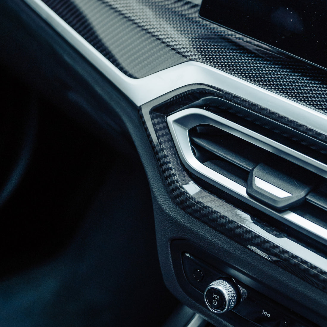 SHFT BMW G80 M3 G82 M4 Carbon Fibre Interior Air Vent Trim