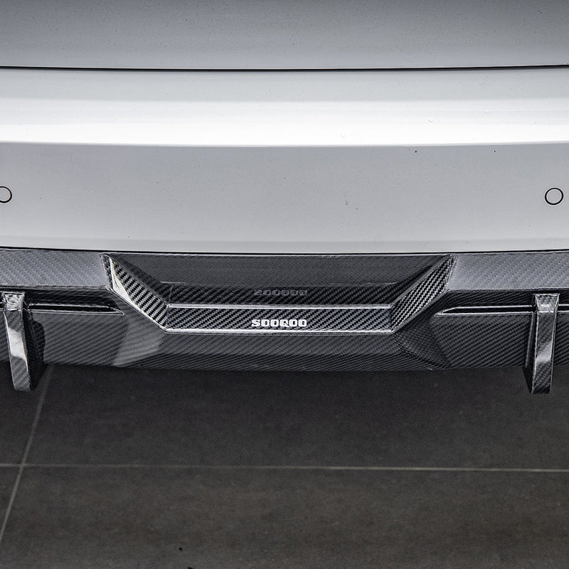 SooQoo BMW X3 G01 LCI Aggressive Carbon Fibre Rear Diffuser