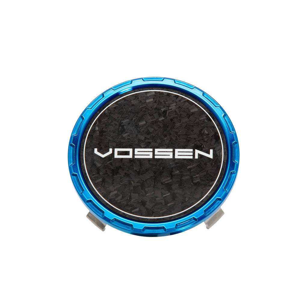 Vossen Hybrid Forged Billet Sport Cap In Fountain Blue & Carbon