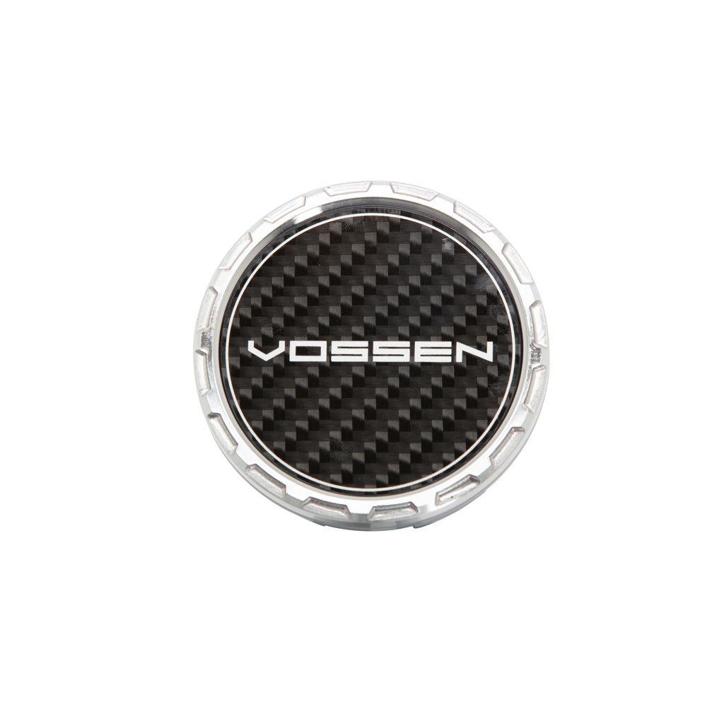 Vossen Hybrid Forged Billet Sport Cap In Gloss Clear & Carbon