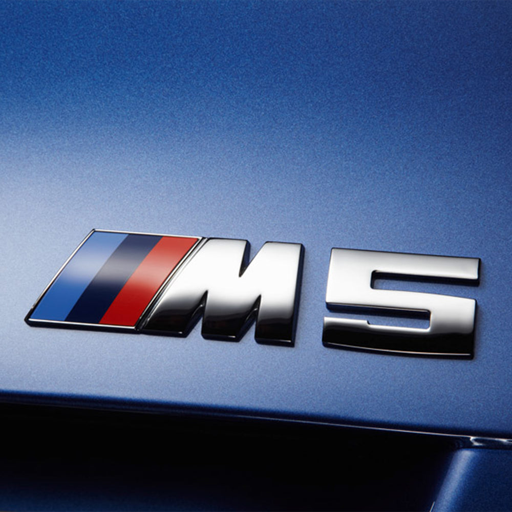 Genuine BMW F10 M5 Replacement Badge In Silver