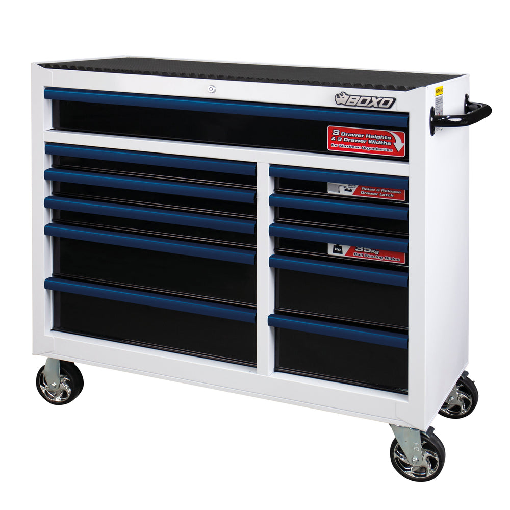 BOXO 41" 11 Drawer Roll Cabinet with Drawer Trim Pack