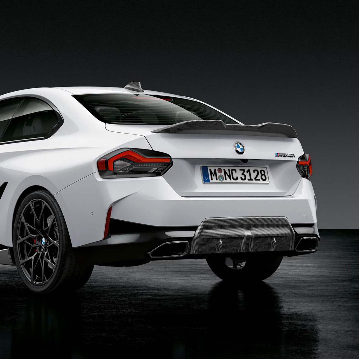 M Performance Rear Diffuser for BMW 2 Series M240i G42 (2021+) in Carb