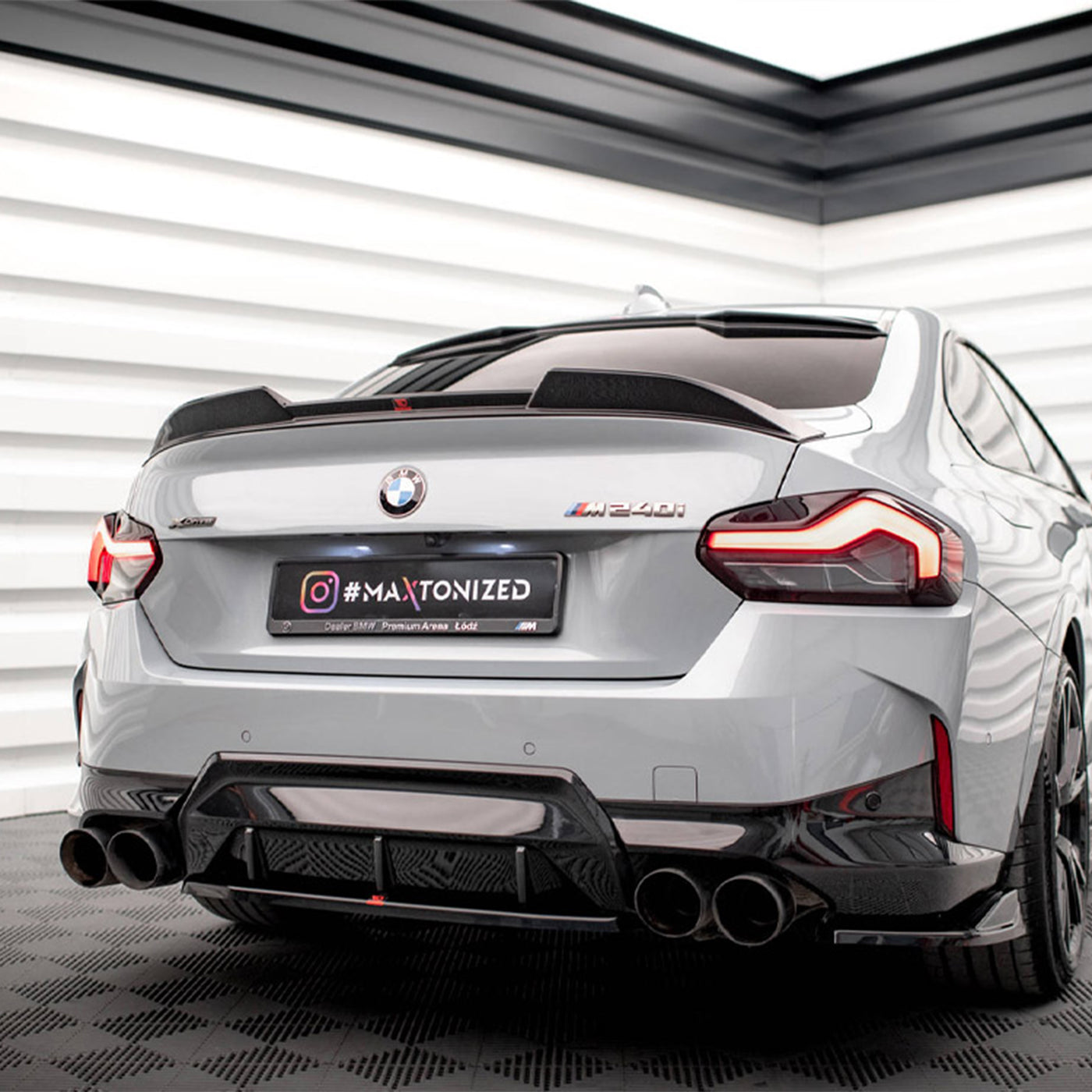 Maxton Design BMW G87 M2 G42 M240i Gloss Black Rear Spoiler