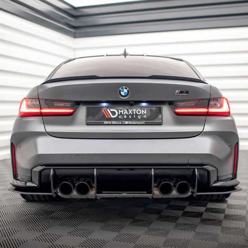 Maxton Design BMW G80 M3 Street Pro Rear Diffuser In Black