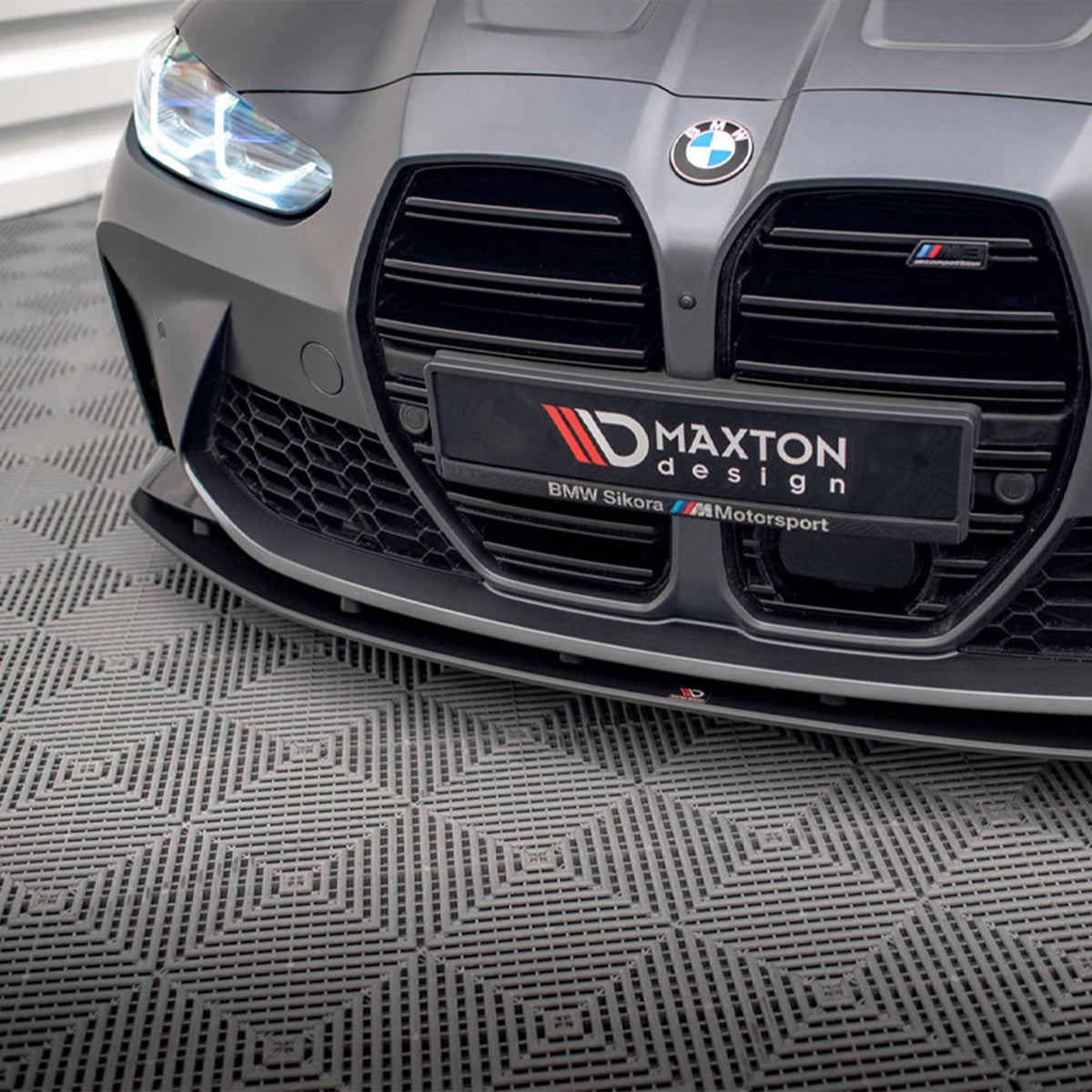 Maxton Design BMW G80 M3 G82 M4 Street Pro Front Splitter In Black
