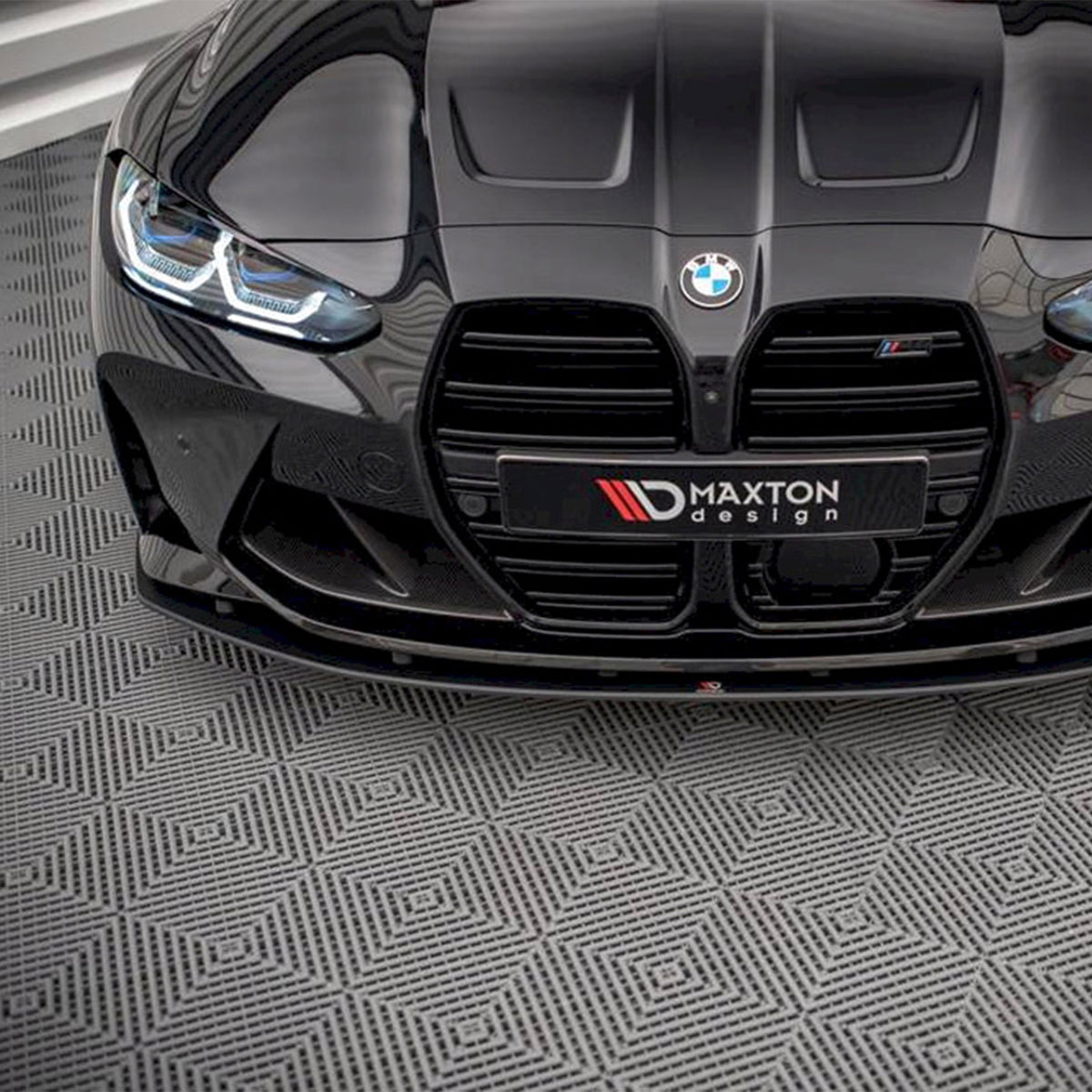 Maxton Design BMW G80 M3 G82 M4 Street Pro Front Splitter In Black