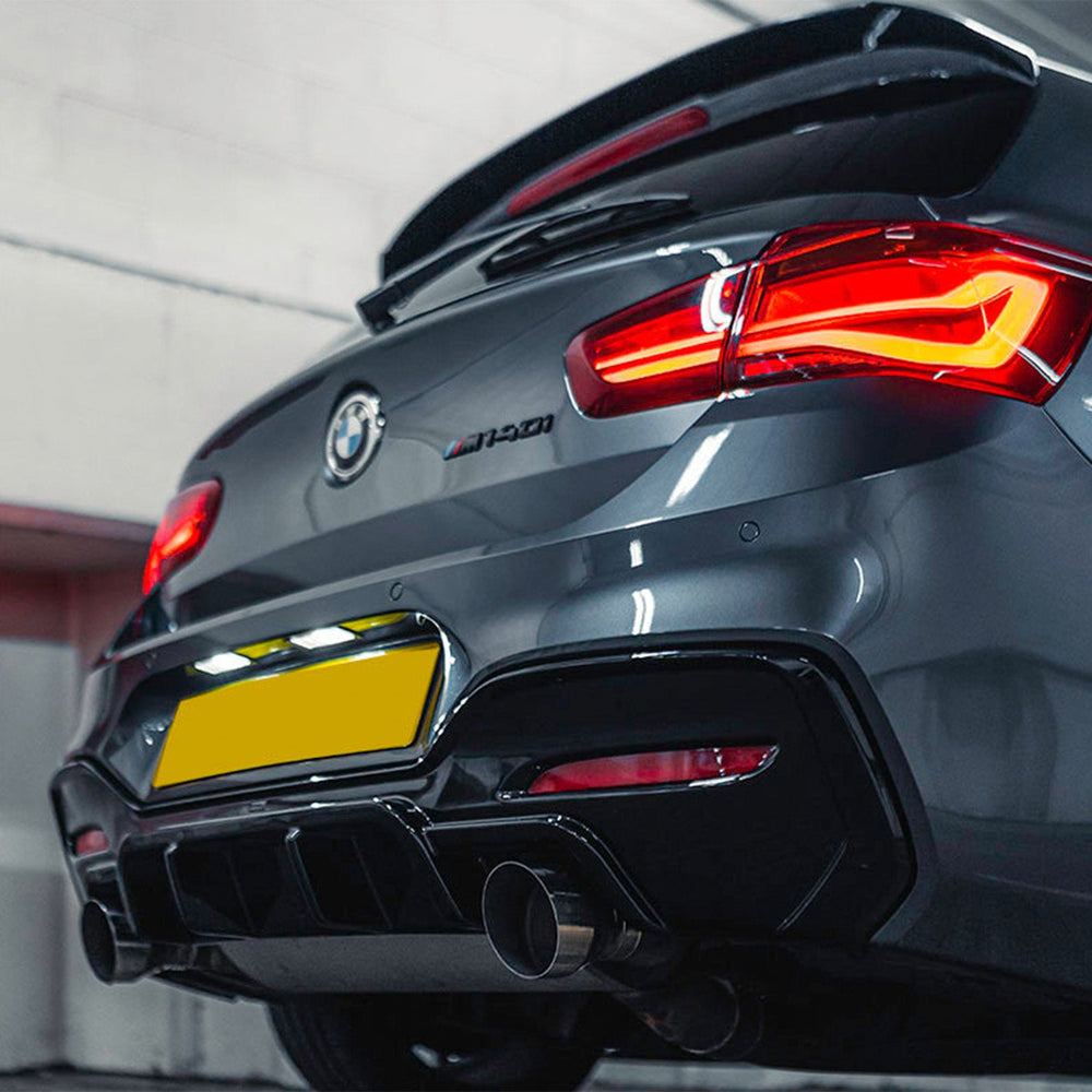 ZAERO Design BMW F20 M135i M140i LCI Gloss Black Diffuser
