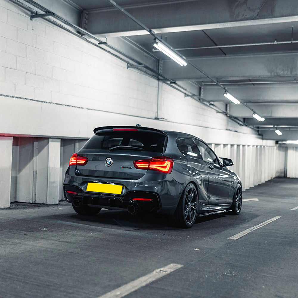 ZAERO Design BMW F20 M135i M140i LCI Gloss Black Diffuser