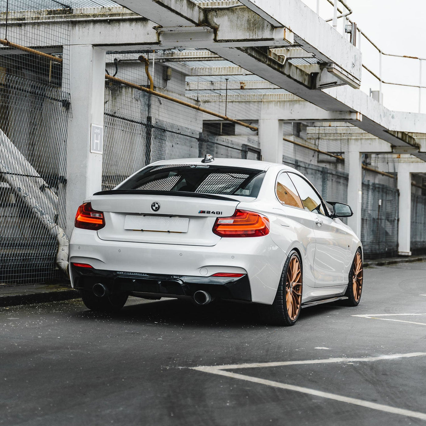 ZAERO Design BMW F22 M235i M240i Gloss Black Rear Diffuser