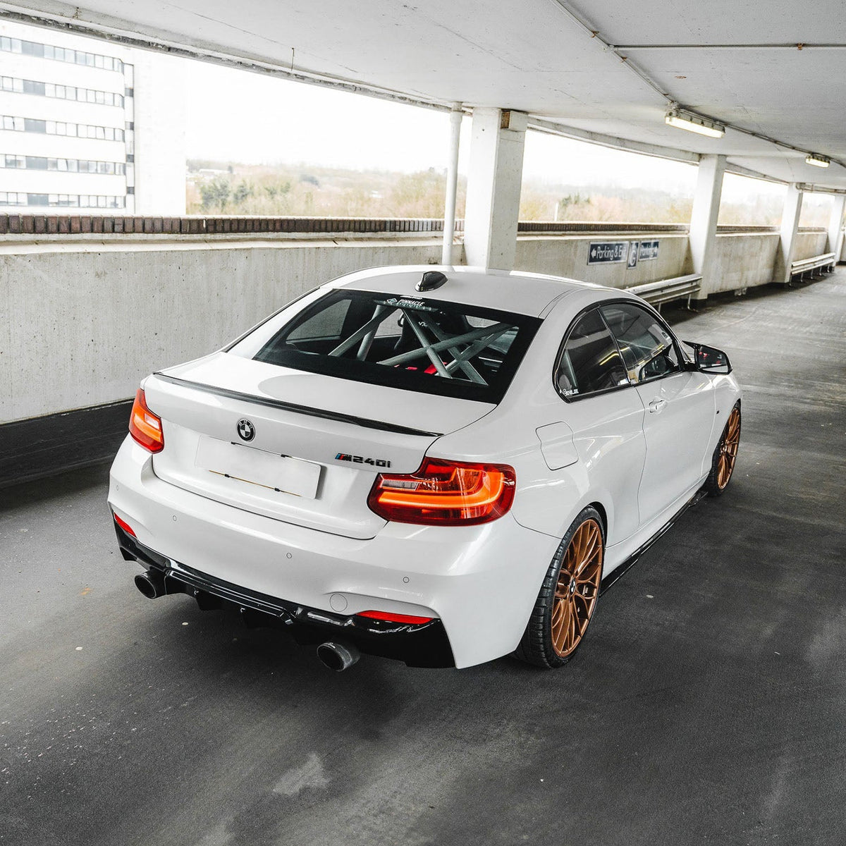ZAERO Design BMW F22 M235i M240i Gloss Black Rear Diffuser