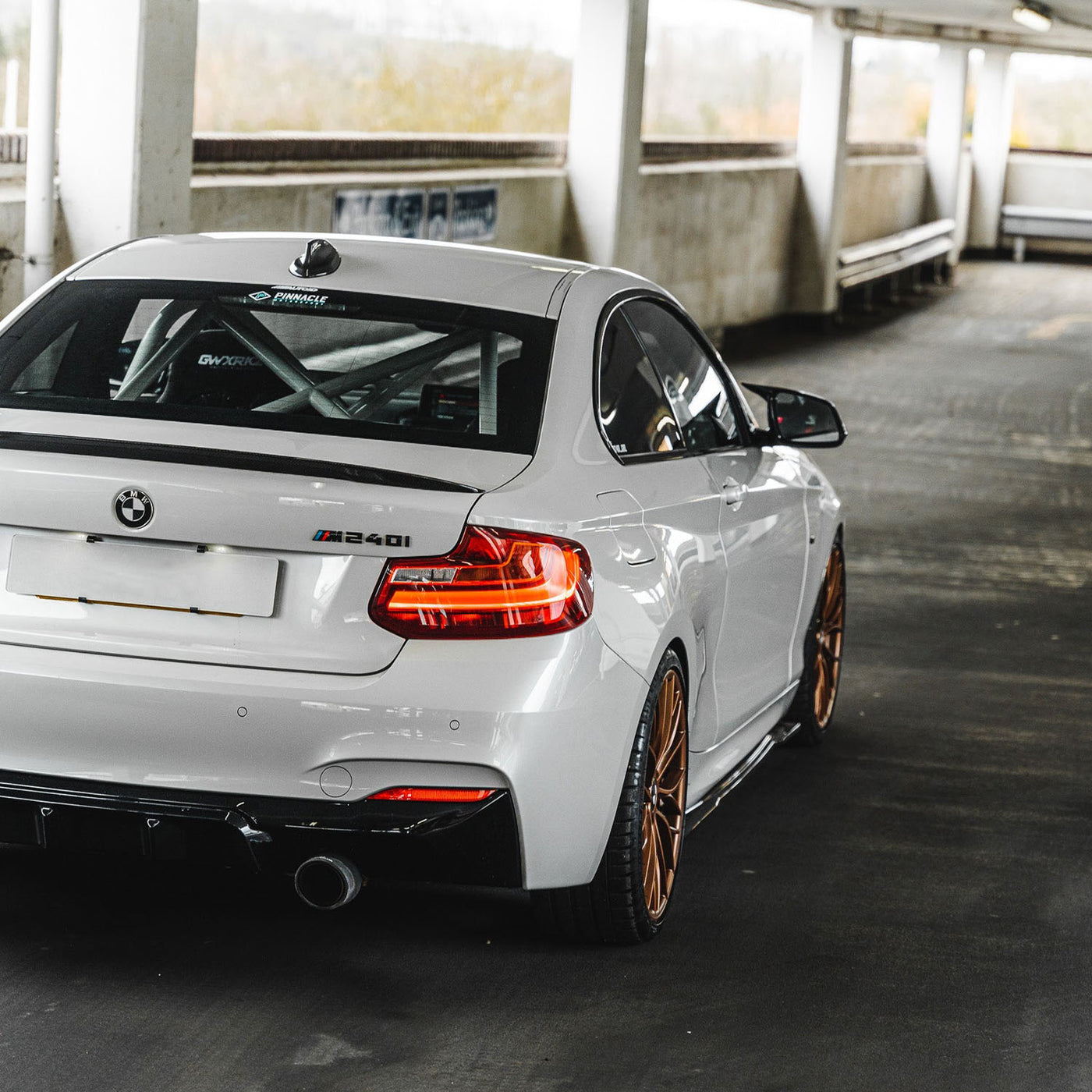 ZAERO Design BMW F22 M235i M240i Gloss Black Rear Diffuser