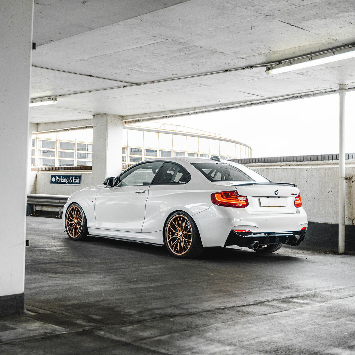 ZAERO Design BMW F22 M235i M240i Gloss Black Rear Diffuser